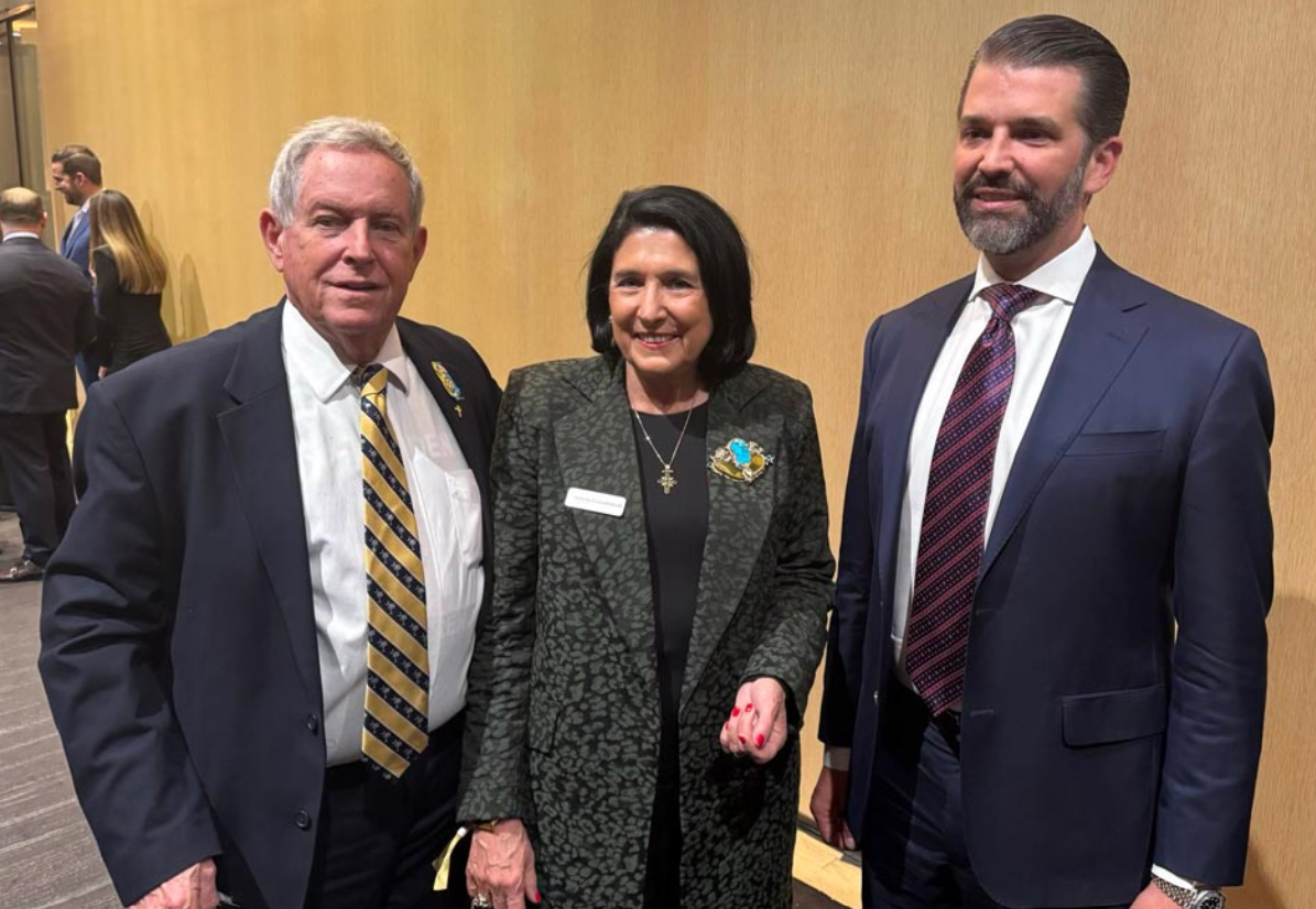 Joe Wilson introduces Salome Zourabichvili to Donald Trump's son, two ...